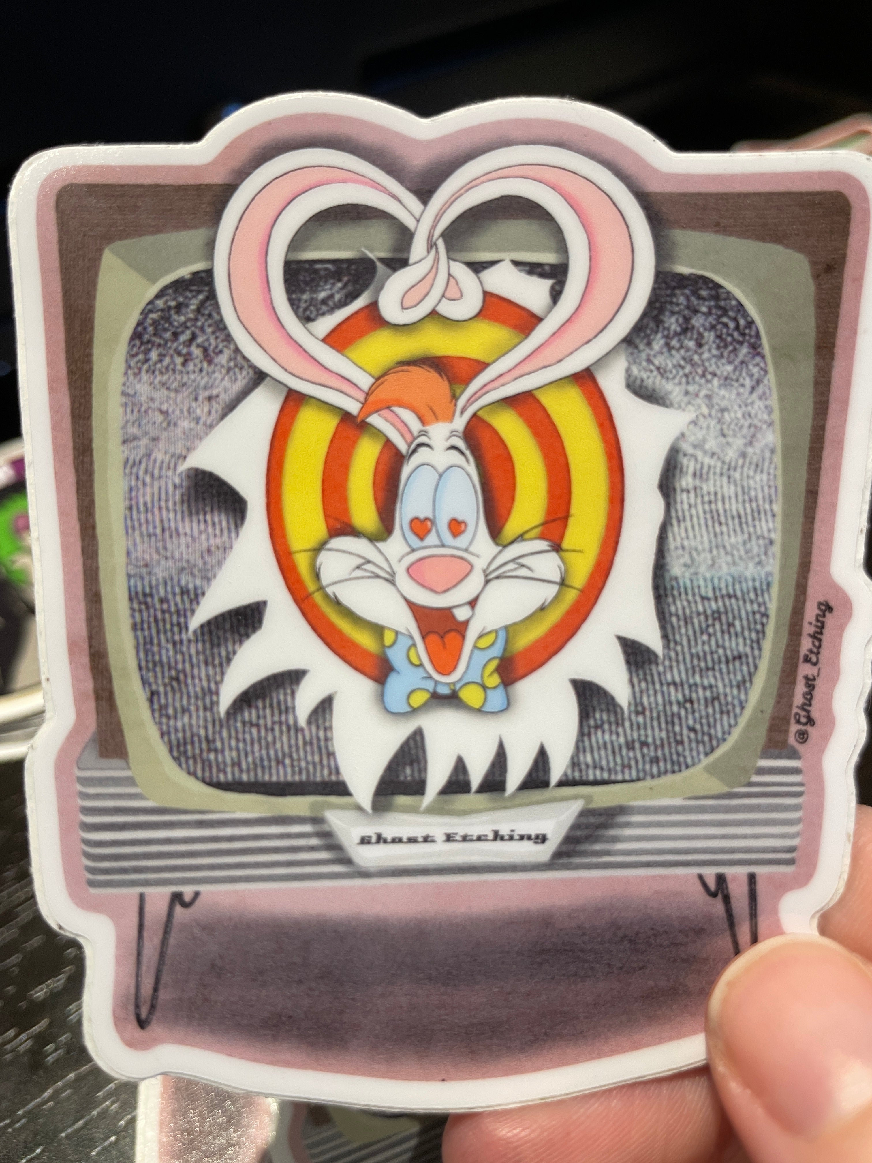 Roger Rabbit TV Sticker by Ghost Etching – The Kitschy Cauldron